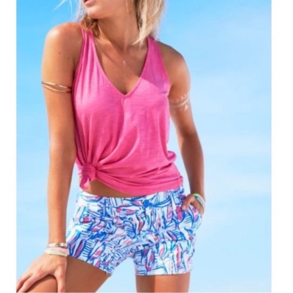 Lilly Pulitzer | Shorts | Lilly Pulitzer Callahan Red Right Return ...